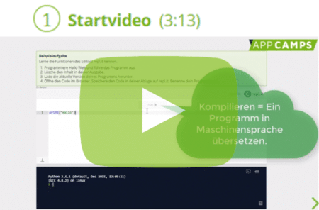 Programmieren lernen mit Python - appcamps.de