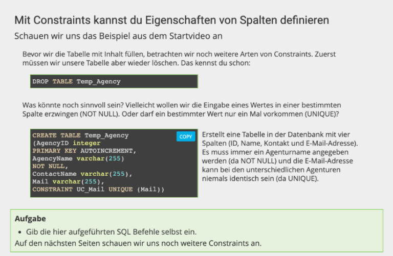 Unterrichtsmaterial zu Datenbanken und SQL - appcamps.de